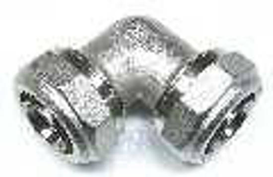 Polysan - Winkel 90°, Messing vernickelt