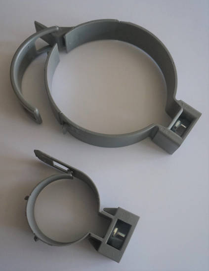 Polysan - Clip-Schellen 100/70 grau