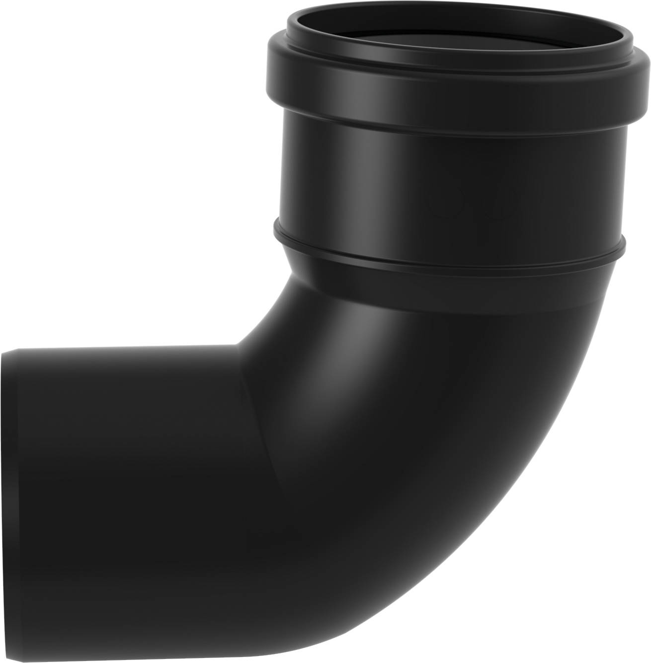 Polysan - BLACKFIRE - Bogen 87,5° langer Radius