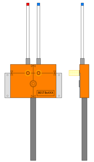 Polysan - PO-Montagebox - Waschtisch TKB DN-16-O