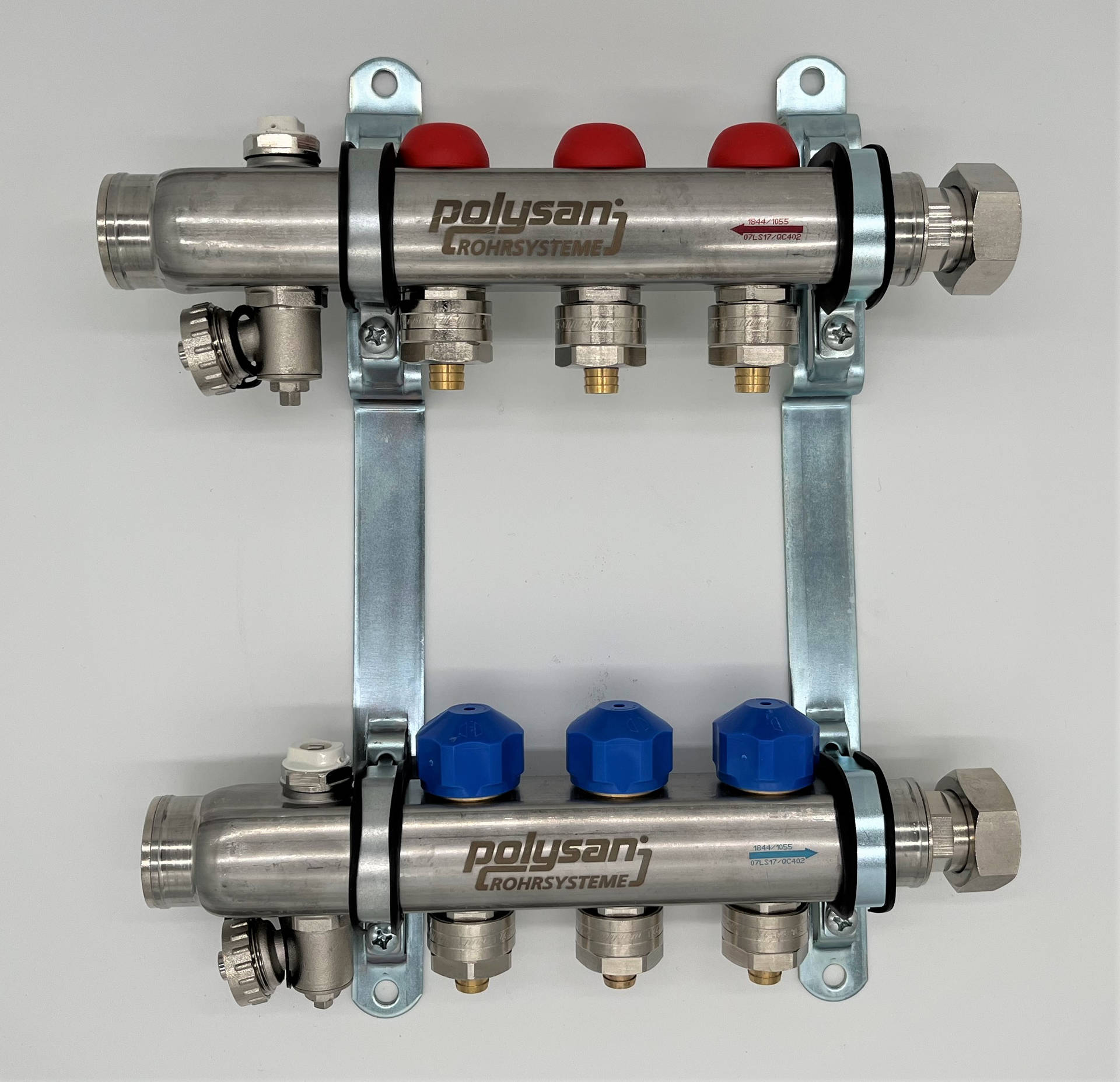 Polysan - Premium - Edelstahl - FBH-Verteiler 2 - fach ohne Topmeter ...