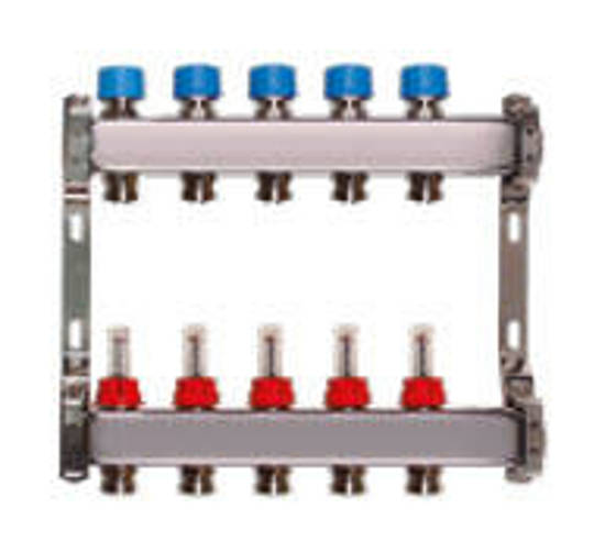 Polysan - Edelstahl-Verteiler mit Topmeter, 12-fach