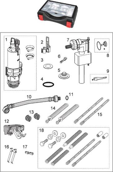 Polysan - TECEprofil - Ersatzteilkoffer
